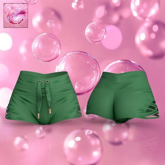 Second Life Marketplace Green Shape Larax Shorts